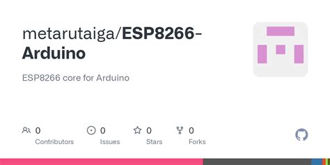 Github Metarutaiga Esp Arduino Esp Core For Arduino