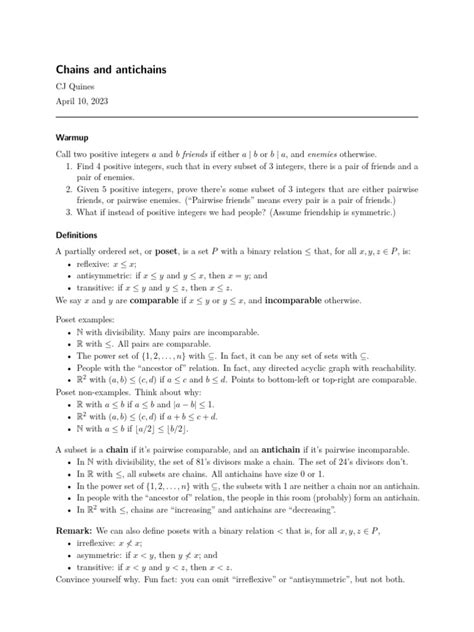 Chains Pdf Mathematical Concepts Mathematical Relations