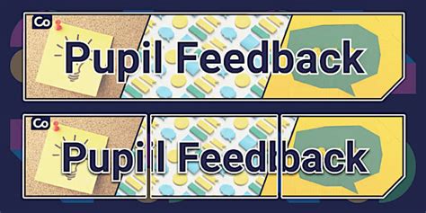 pupil feedback display banner teacher made twinkl