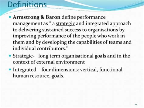 Performance Management