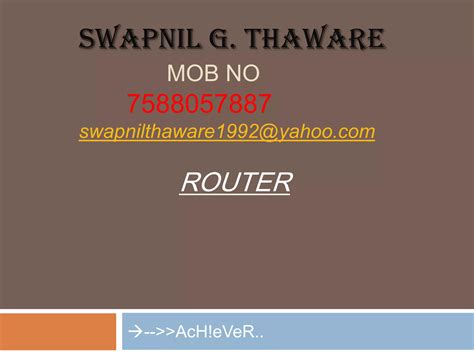 Routing Technique Ppt