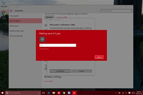 how to login with windows hello in windows 10