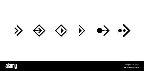 Swipe Right Button Icon Set Application And Social Network Scroll