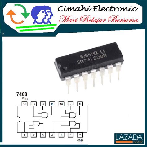 Ic 7408 74ls08 Ttl And Gate 2 Input Lazada Indonesia