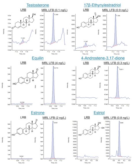 Achieving Ultra Trace Level Detection Limits For Hormones In Drinking Water Using A Large Volume