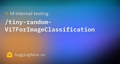 Hf Internal Testingtiny Random Vitforimageclassification · Hugging Face