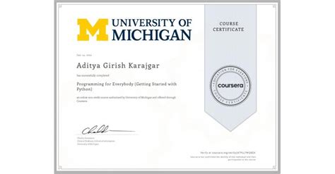Aditya Karajgar On Linkedin Pythonprogramming Pythoncoding Coursera