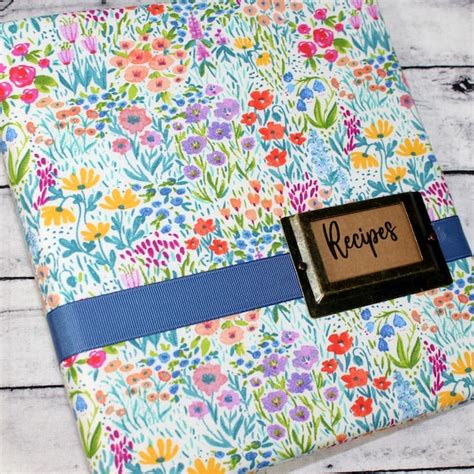 Wildflower Cookbook Dividers Etsy