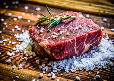 Perfectly Seasoned Raw Beef Steak Ready For The Grill A Gourmet