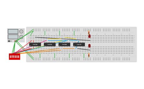 Circuit Design Full Subtractor Tinkercad