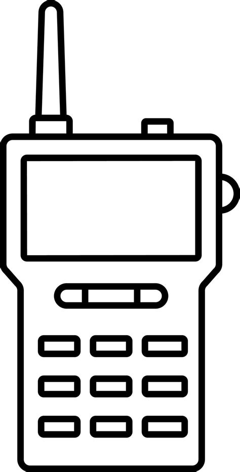Linear Style Walkie Talkie Icon 24219281 Vector Art At Vecteezy
