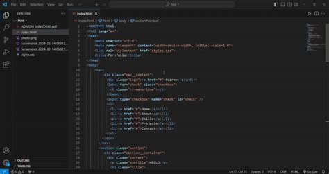 [video] adarsh jain on linkedin internship codsoft webdevelopment