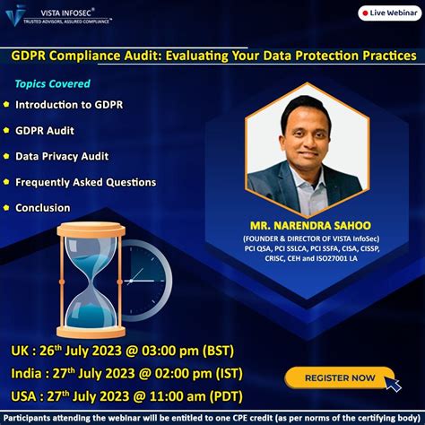 Vista Infosec On Linkedin Cybersecurity Infosec Gdpr Gdprcompliance Gdpraudit Webinar Audit…