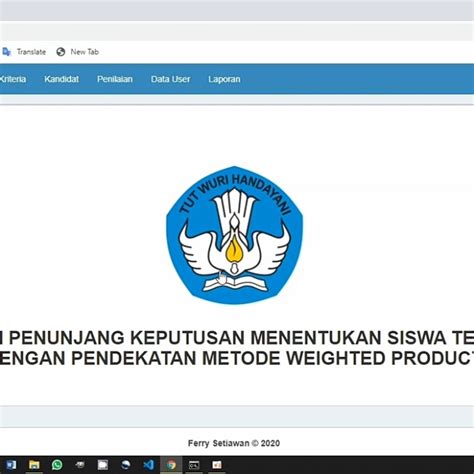Jual Source Code Aplikasi Spk Weighted Product Dengan Framework Laravel