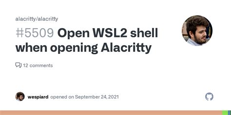 Open Wsl2 Shell When Opening Alacritty · Issue 5509 · Alacritty