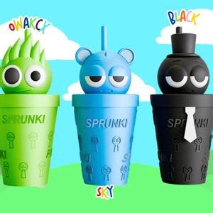 Custom Sprunki Tumblers 3d Printed Colorful Drinkware Funny Ts Cute