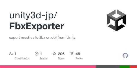 Github Unity D Jp Fbxexporter Export Meshes To Fbx Or Obj From Unity