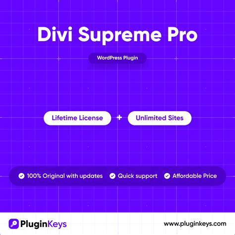 Divi Supreme Pro Original Lifetime License Key With Auto Updates