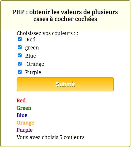 Récupérer les valeurs des checkbox avec PHP apcpedagogie