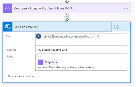 Actionable Outlook Message Using Adaptive Card Connected To Sharepoint