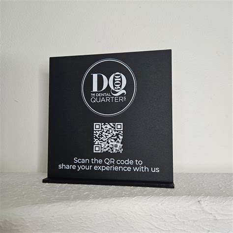 Square Qr Code Sign With Logo Aesthetic Sign Co
