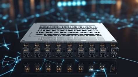 A Focused Image Of A Network Switch With Multiple Ports Showcasing The Essential Hardware That