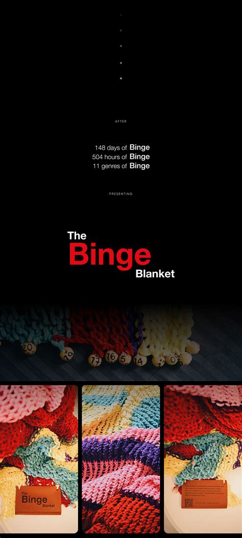 The Binge Blanket Tangible Data Visualisation Behance
