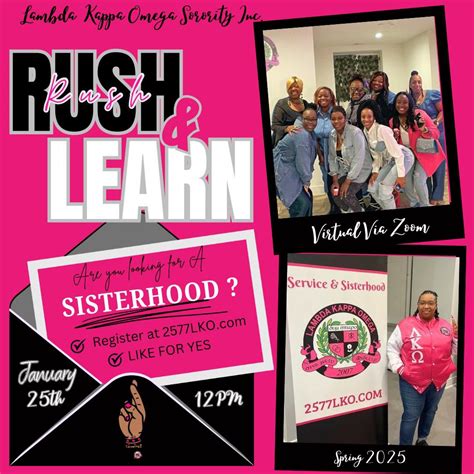 Lambda Kappa Omega Sorority Inc 🚨 Our First Rush And Learn Of The
