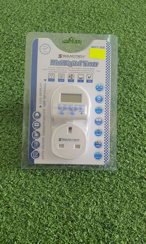 Digital Timer 3 Pin Adaptor Plug Tv And Home Appliances Electrical Adaptors And Sockets On Carousell