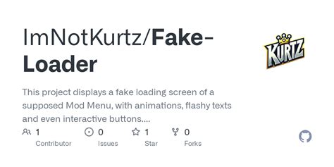 Github Imnotkurtzfake Loader This Project Displays A Fake Loading