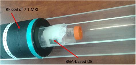 Experimental Test Set Up Inserting A Bga Based Detection Module In 7 T