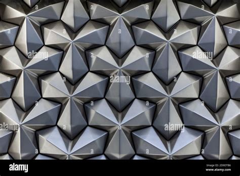 Abstract Silver Metal Background Geometric Metal Pattern Angular