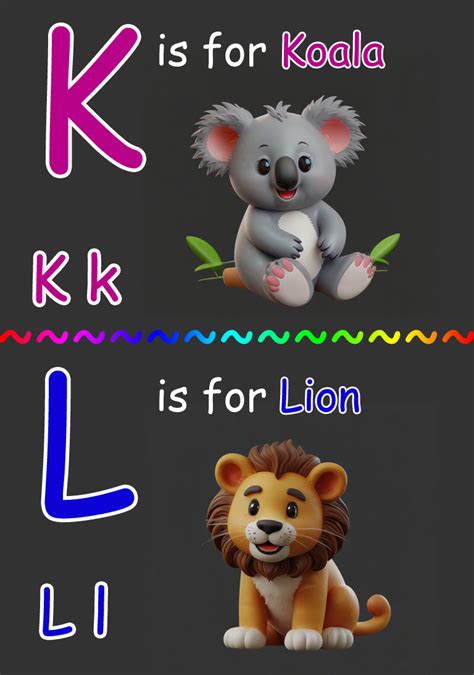 Lets Learn Together Abc Letter K And L