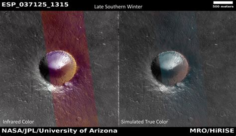 Hirise Crater Slopes The Power Of A Repeat Image Esp0371251315
