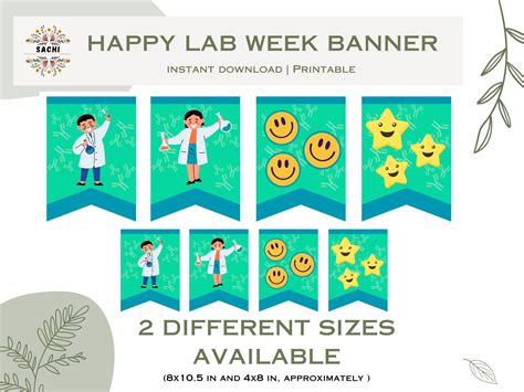 Happy Lab Week Banner Printable Lab Week 2025 Lab Week Activities Etsy