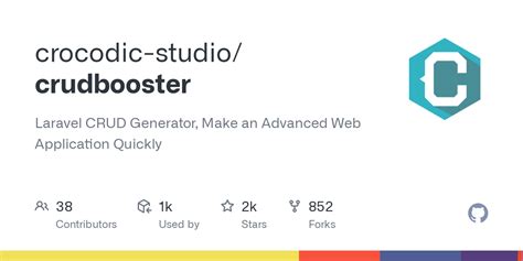 GitHub Crocodic Studio Crudbooster Laravel CRUD Generator Make An Advanced Web Application