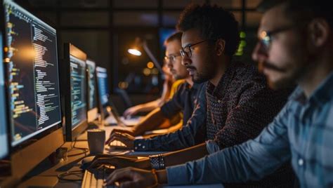 Focused Programmers Working Together On Software Development Projects