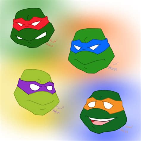 Tmnt Heads By Xxxkrisskrossxxx On Deviantart