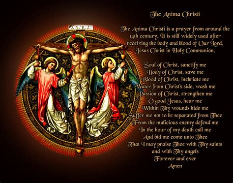 Anima Christi Prayer Printable