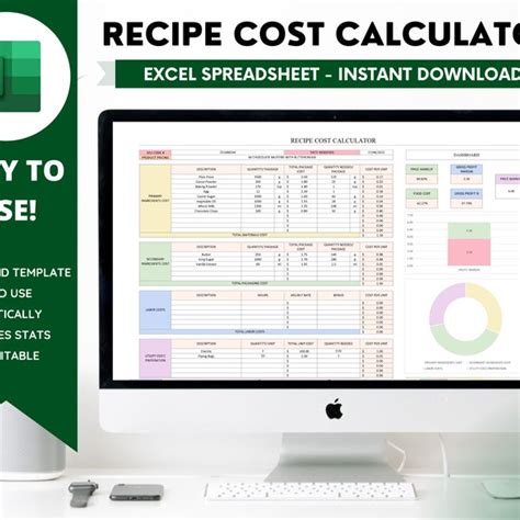 Pricing Template Excel Etsy