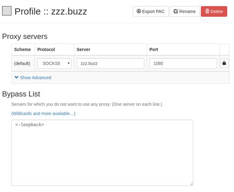 proxy localhost and loopback addresses in chrome