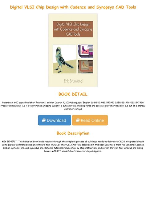 E Book Download Digital Vlsi Chip Design With Cadence And Synopsys Cad