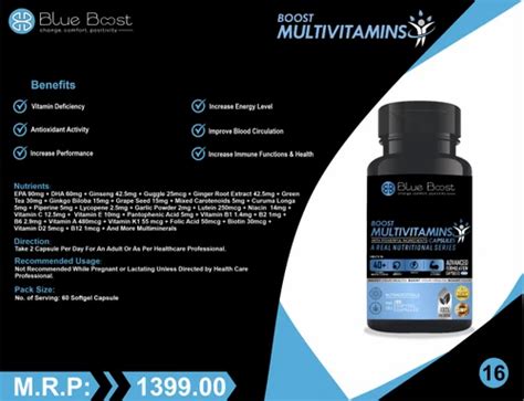 Boost Multivitamins Capsules At ₹ 1599 Bottle Multivitamin Tablet In