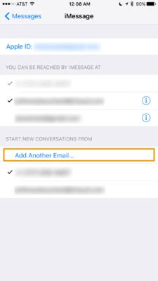 Tip How To Add A New Email To Your IMessage Account In IOS