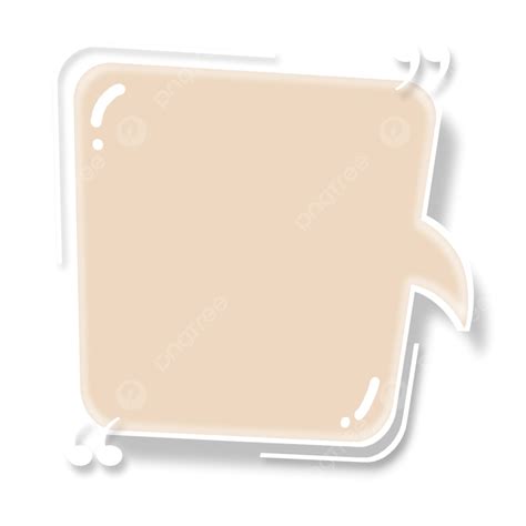 Speech Bubble Soft Brown Callouts Text Box Bubble Talk Dialog Box