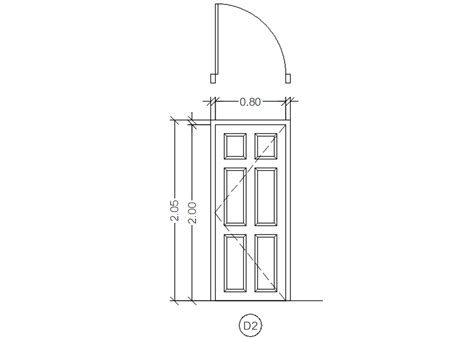 Wooden Panel Door Design In Detail AutoCAD Drawing Dwg File CAD File