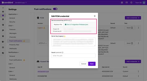 FCM Migration Guide Chat Platform API Sendbird Docs