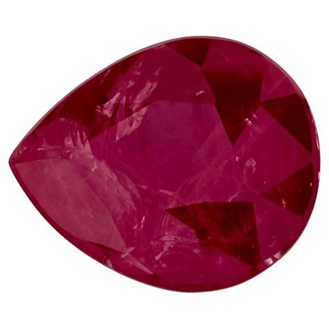 2 45 Ct Ruby Pear Loose Gemstone For Sale At 1stdibs