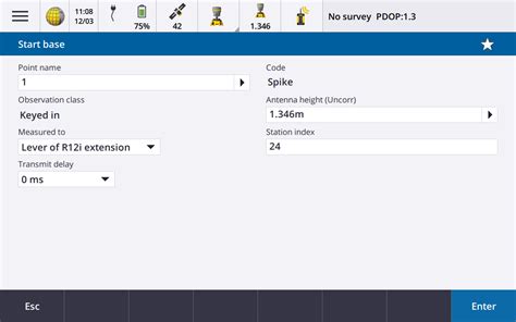 Starting An RTK Base Rover Survey Ultimate Positioning Group Help Centre