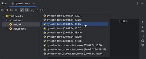 Explore Test Results Pycharm Documentation